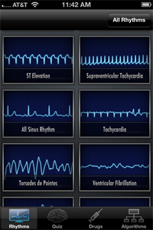 ACLS Rhythms - Resuscitation Guidelines & ECG Advisor iPhone / iPad App ...